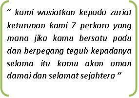 kemassekijang: 7 WASIAT RAJA-RAJA MELAYU