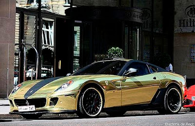 Ferrari Video: Gold and Diamond Plated Ferrari Mercedes Porsche BMW ...