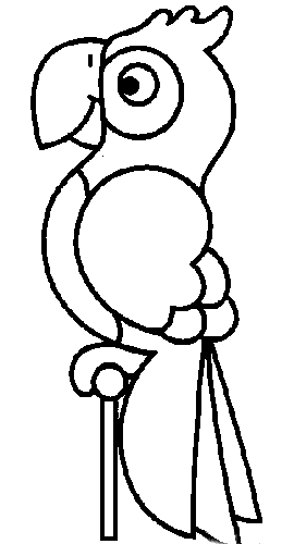 Imagenes de perico para colorear - Imagui