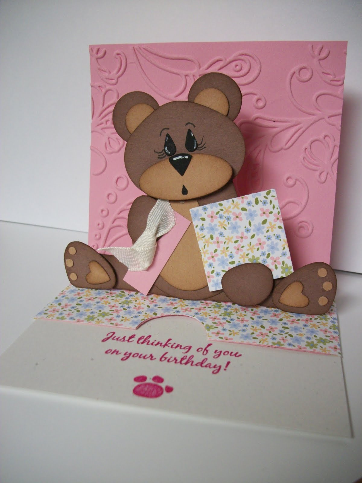 CarrollAnn's Corner: Sliding Pop-up Bear Card (TLC311)