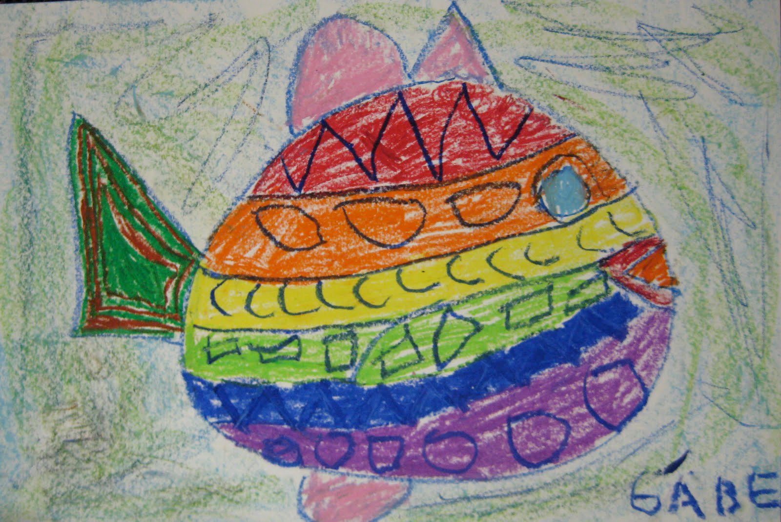 Drawing Fish with Lines and Shapes • TeachKidsArt