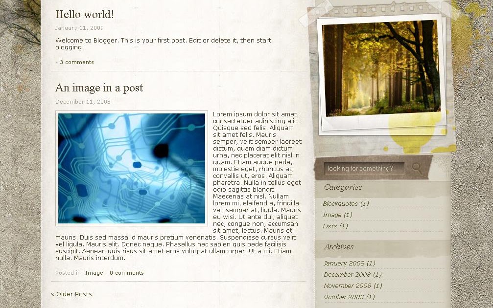Autumn Forest | Blogger Templates by Wordpress To Blogger