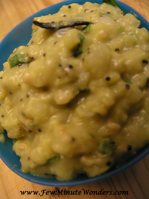 Valaikai / Raw Banana Kootu | fewminutewonders