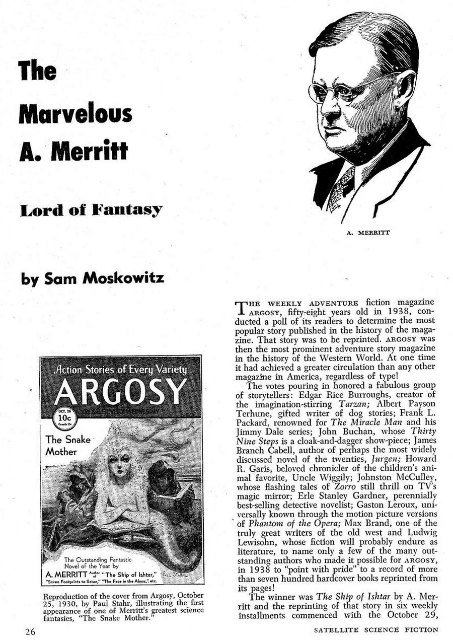 Hairy Green Eyeball II: Marvelous A. Merritt