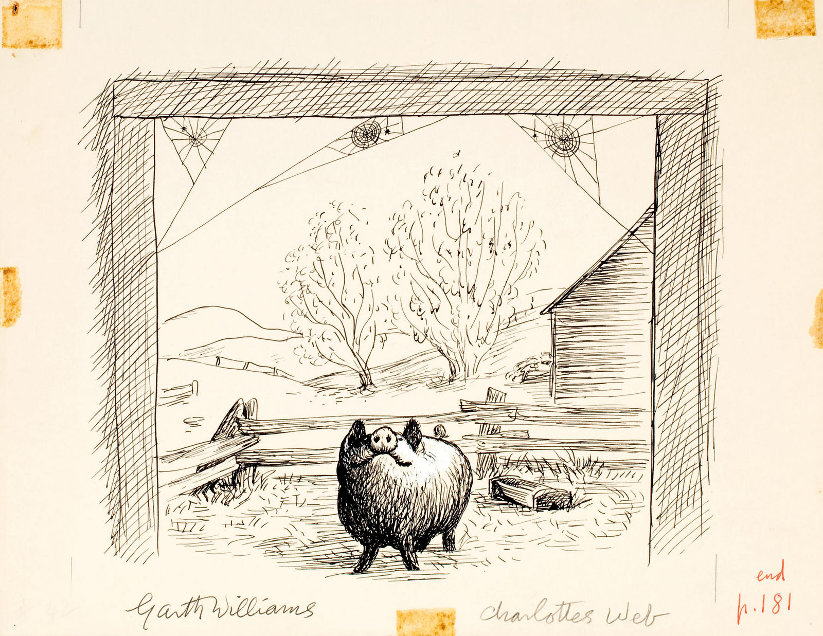 Hairy Green Eyeball II: Garth Williams original art scans