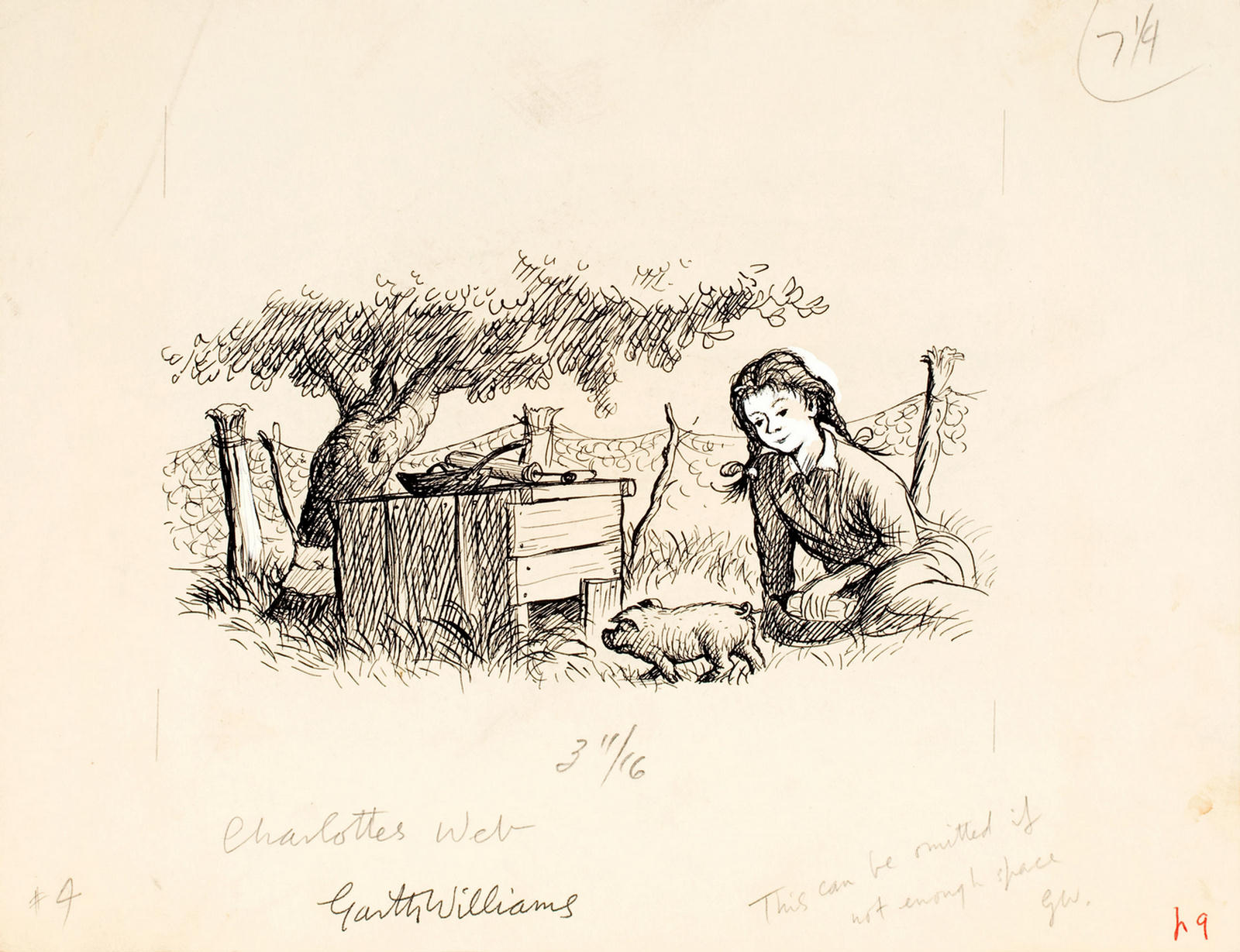 Hairy Green Eyeball II: Garth Williams original art scans