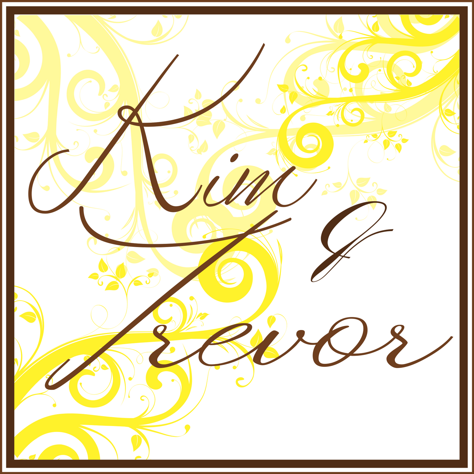 Signatures by Sarah: Wedding Monograms for Kim