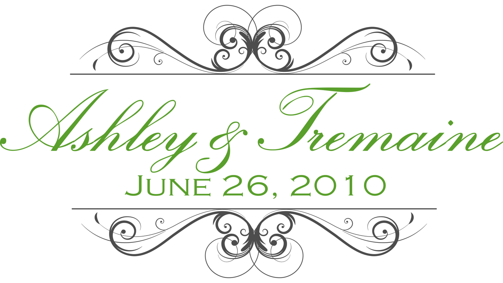 Signatures by Sarah: Wedding Monograms for Ashley and Tremaine