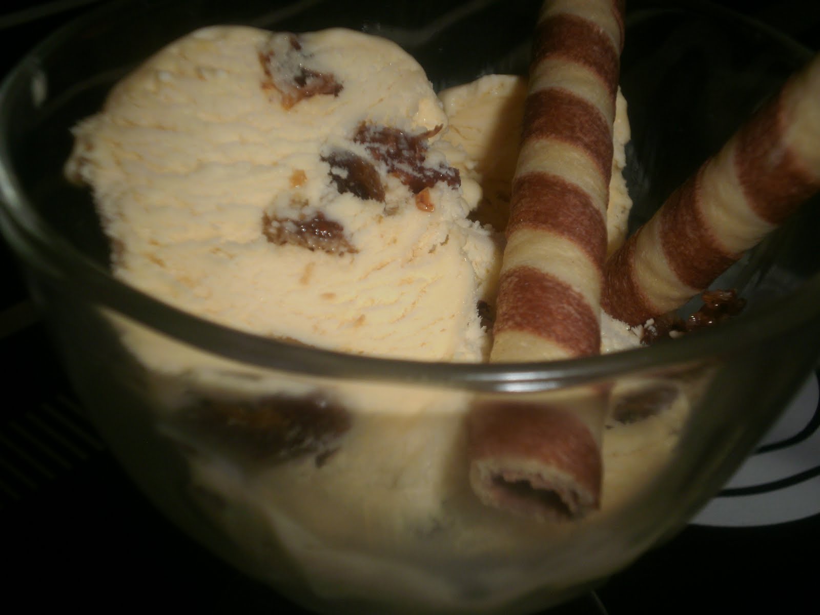 COCINANDO CON VERO: HELADO RON CON PASAS