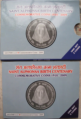 My coin collection: UNC set: Saint Alphonsa