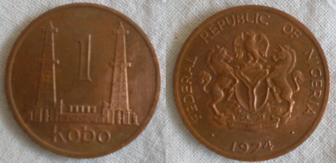 My coin collection: Nigeria Kobo