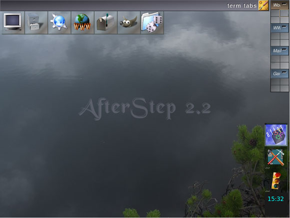 AfterStep, un ambiente desktop alternativo molto leggero composto da ...