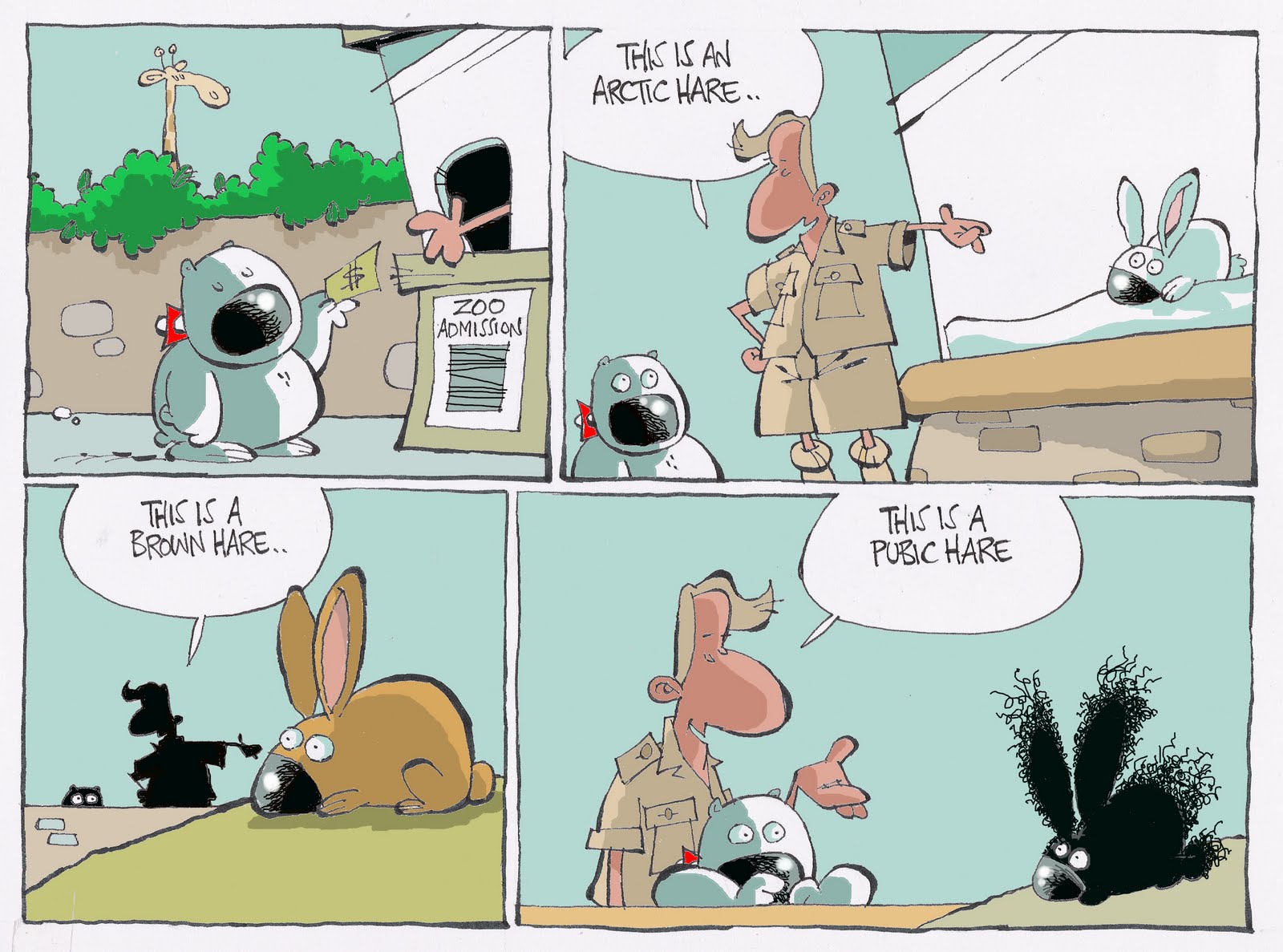 "..I don't want a PROPER job..I want to be a CARTOONIST !!": PIG DOG