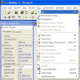 Correr un programa en C++ Bulder 5.
