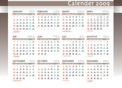 dinkdotzland: Vector Kalender 2009