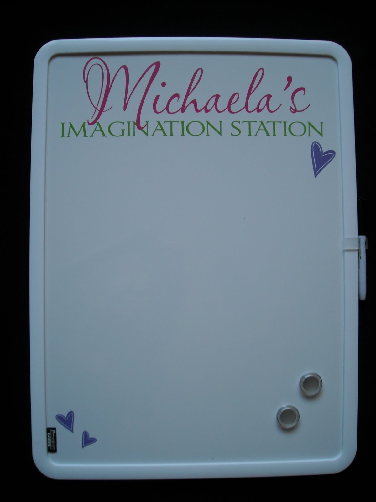 Vinyl Lettering by Susie: Dry Erase Boards-Great Birthday Idea!