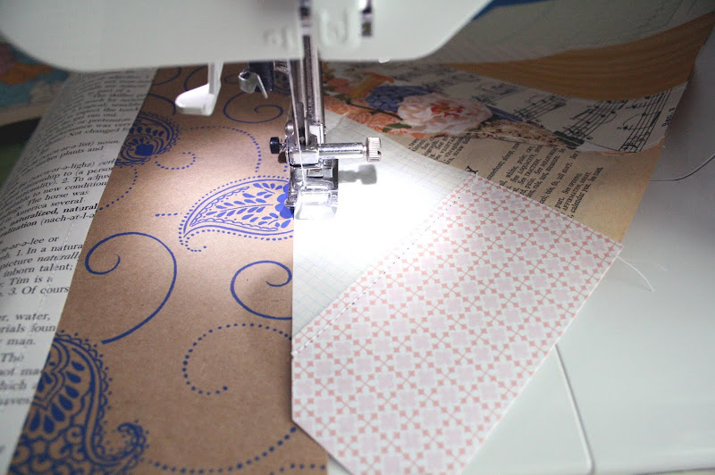 The Creative Place: Tuesday Tutorial: Patchwork Paper Covered Jar