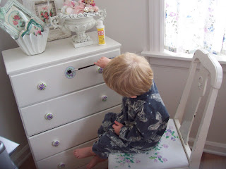 PurpleFlowerFairy: Thrift Store - Mod Podge - Vintage Roses