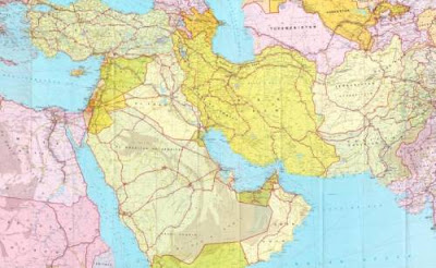 Online Maps: Middle East road map