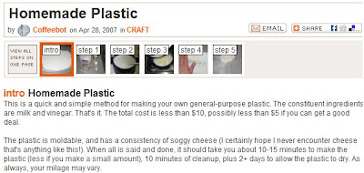 meggiecat: Homemade Galalith Plastic