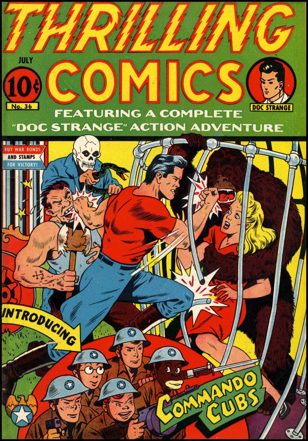 De cráneo: Thrilling Comics