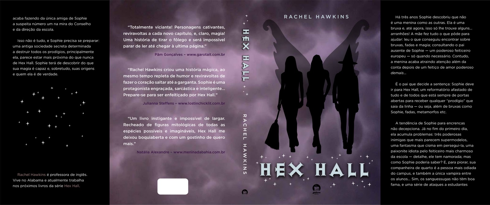 Capa TOTALMENTE revelada de Hex Hall, de Rachel Hawkins - Menina da Bahia