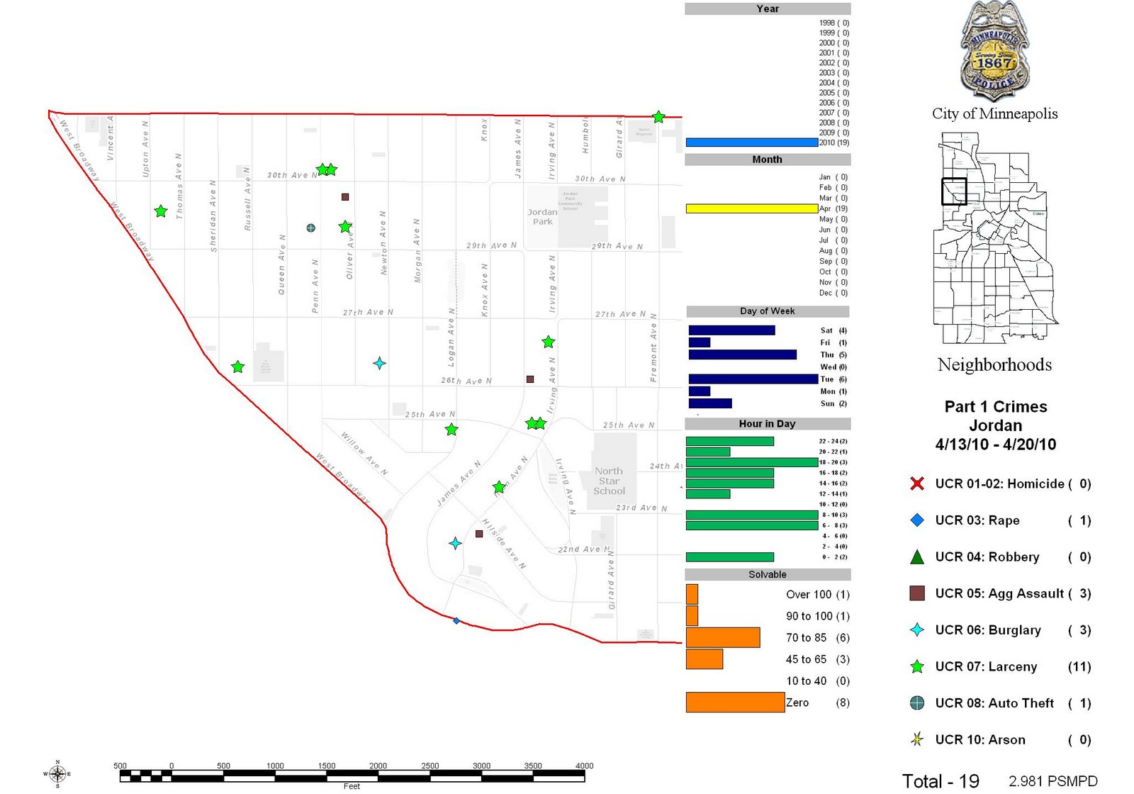 JACC-Flash-NoMi Blog: Minneapolis Police Crime Map for NoMi-Jordan