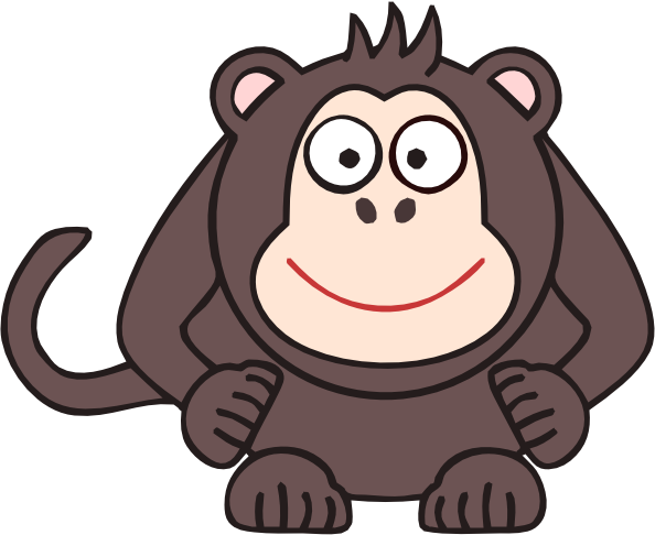 Fat Monkey Clipart Image