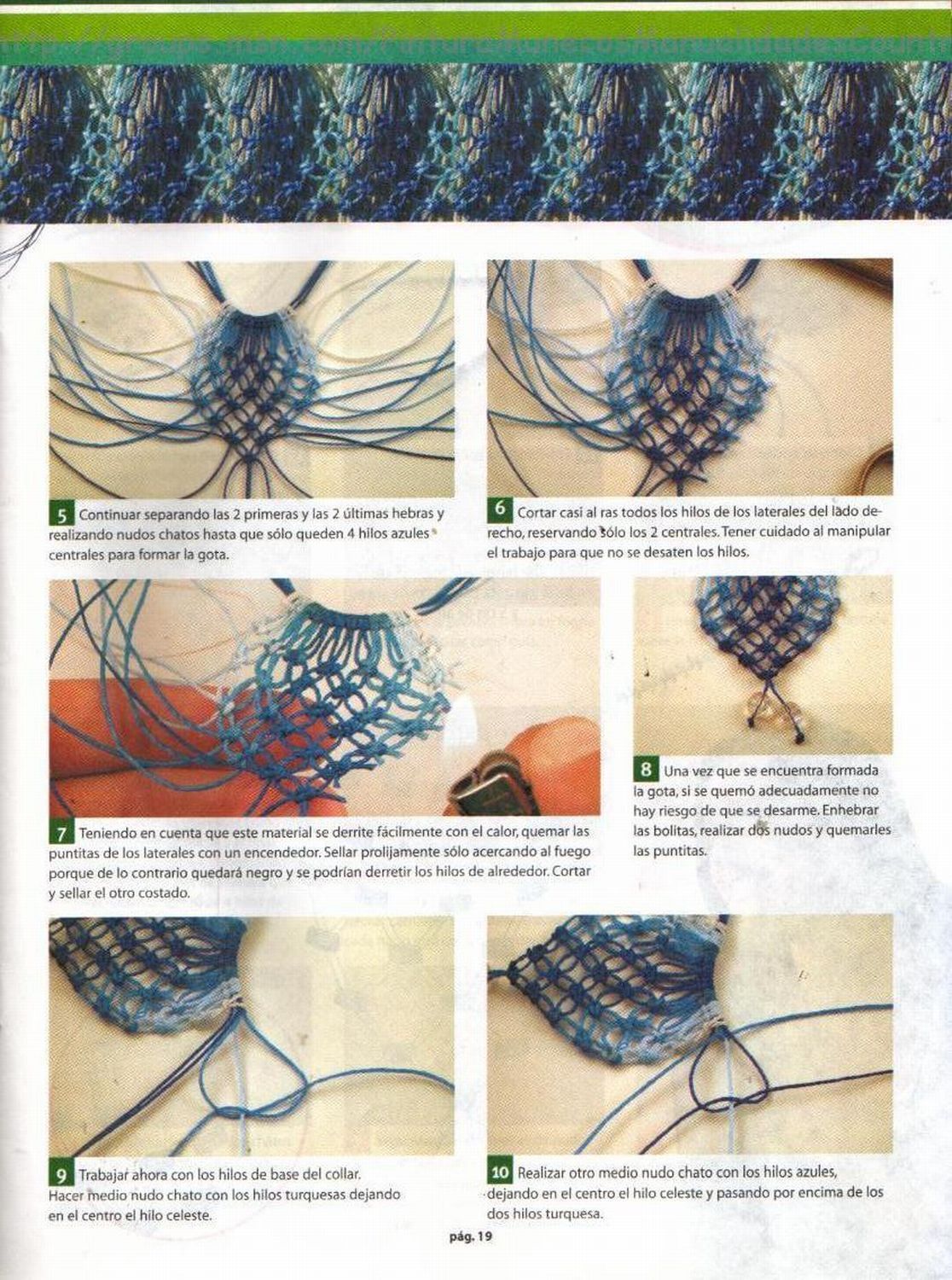 MACRAME TEJIDO DE COLLAR