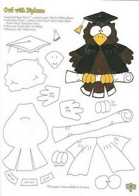 Búhos para graduación en foami - Imagui