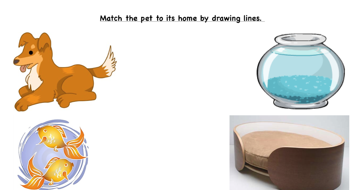 Preschool Is Fun Planning Activities: Pets Home Match