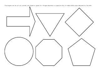 Preschool Is Fun Planning Activities: Safety Sign Design