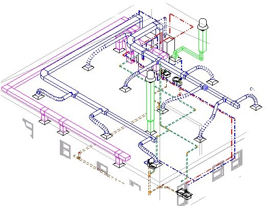 Revit MEP: Displaying Revit MEP Systems by Color