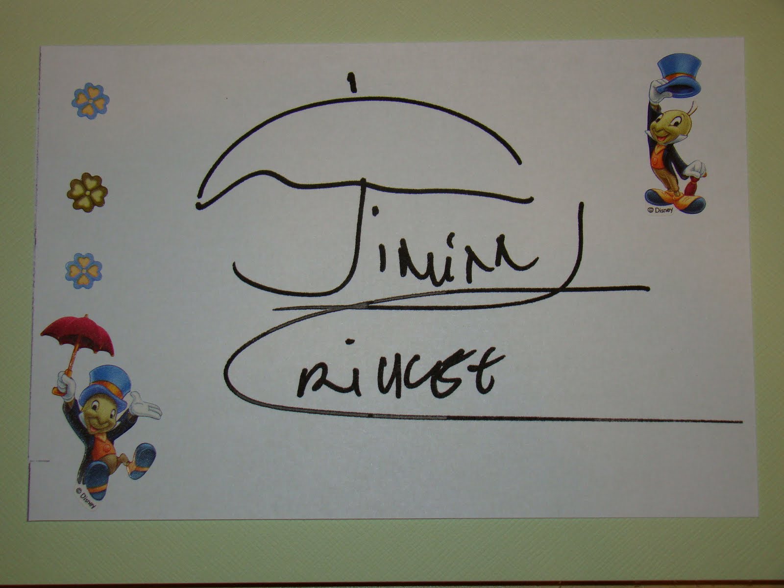 Unofficial Disney Character Hunting Guide: Character Autographs!