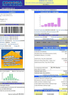 TRIGONOMETRIA: FACTURA DE CODENSA