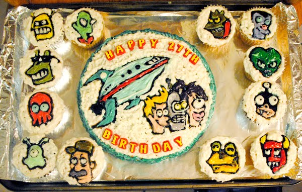 One-Eyed Girl: futurama cake!