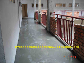 My Construction Journal: Cement Rendering At Floor