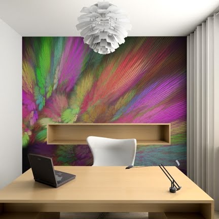 Custom Wallpaper Inspiration: Custom Wallpaper: Bring On The Color