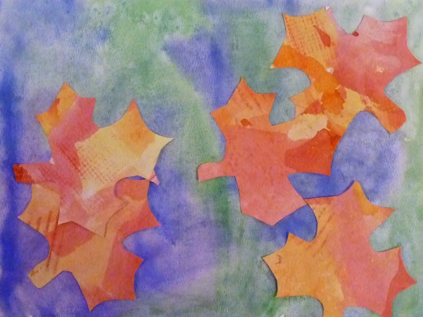 From the Sketchbook of Bridget Smith: Fall leaves: warm and cool colors