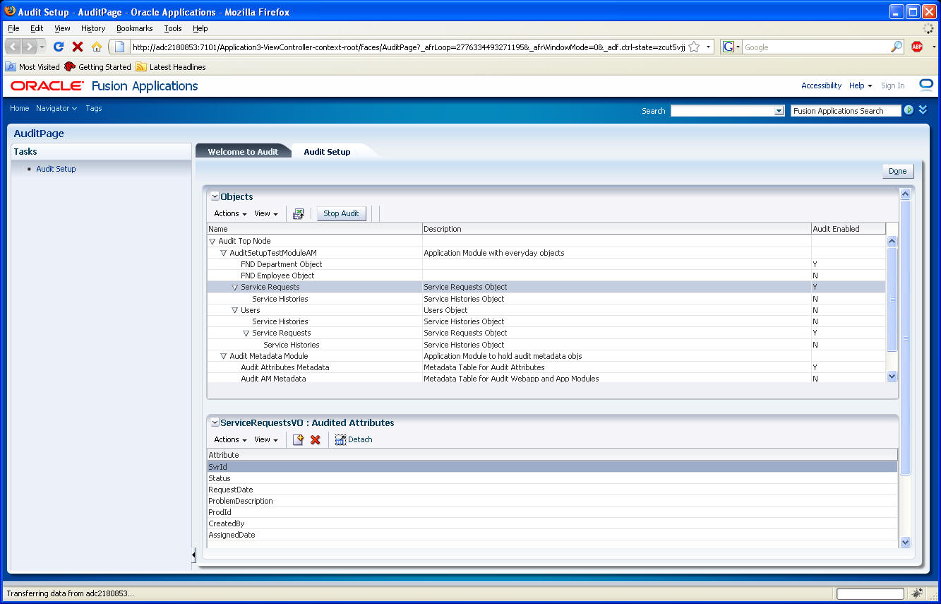 Building Oracle Fusion Apps - One Step at a Time: Audit Trail ...