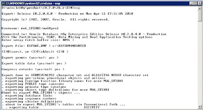 Use of Import & Export Utility in Oracle Database