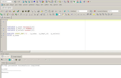 Oracle Procedures by examples