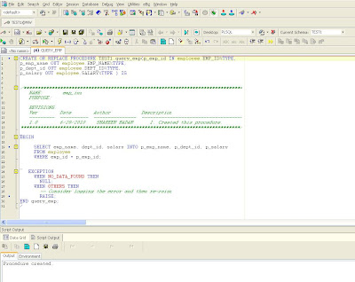 Oracle Procedures by examples