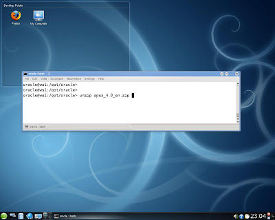 Upgrade Oracle Apex 4.0 in 11g Database on Linux