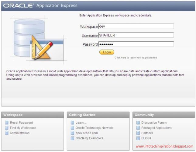 Create Tabular Form in Oracle Apex 4.0