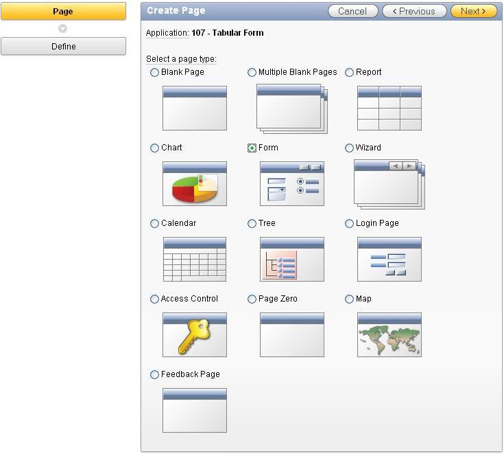 Create Tabular Form in Oracle Apex 4.0