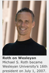 Wesleyan Rowing: President Michael Roth recognizes Wesleyan Rowing Squad