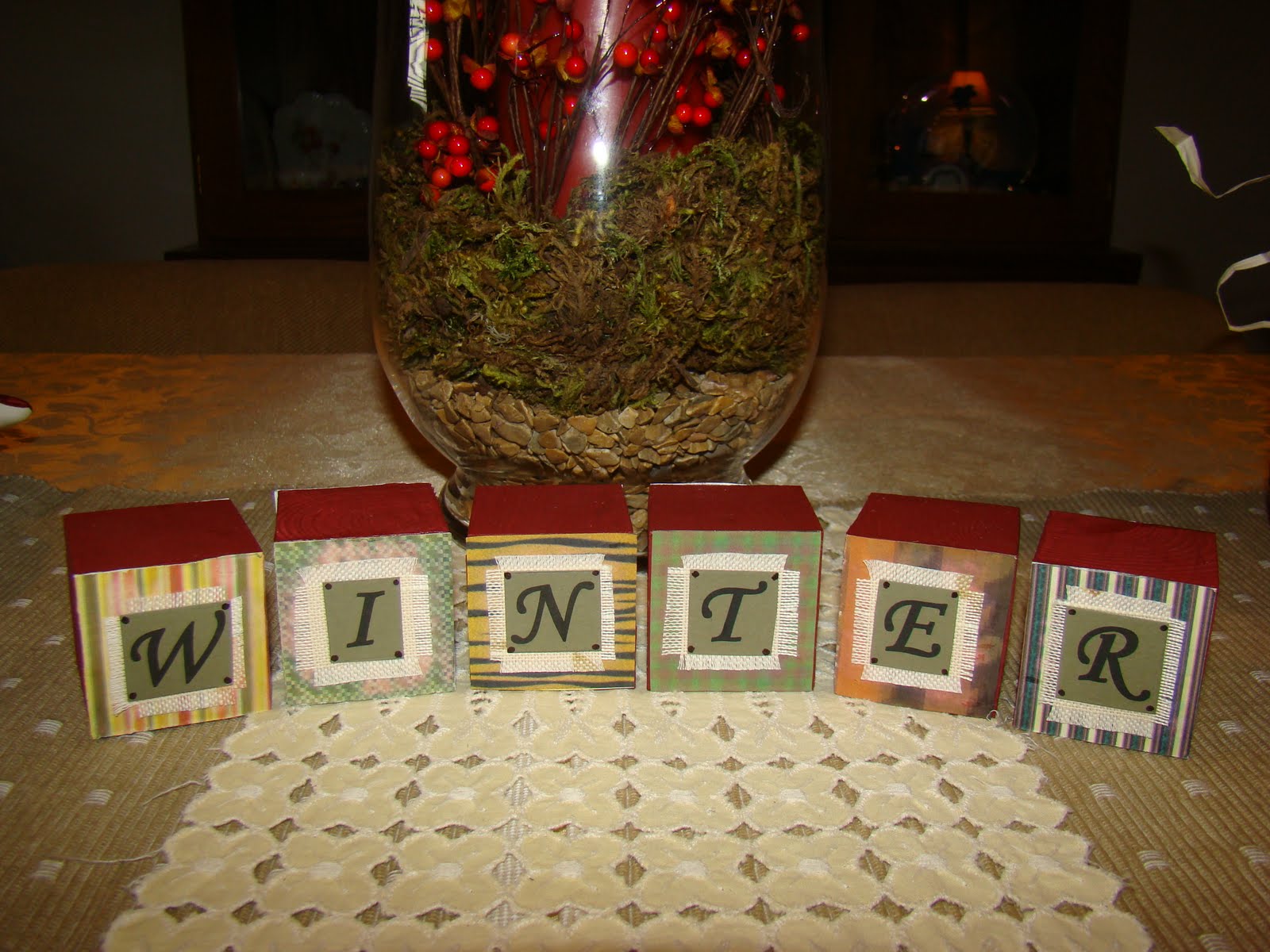 Suzy's Bloomers: ~ Wooden letter blocks