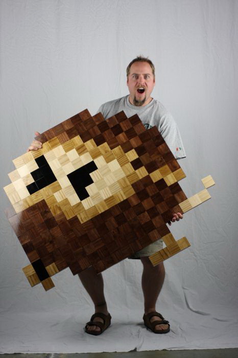 DAMN CRAZY PIX: 8-bit Wooden Decor