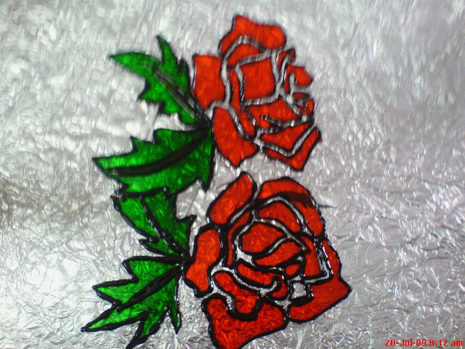 Craft Creations: Glass paintings on OHP sheet